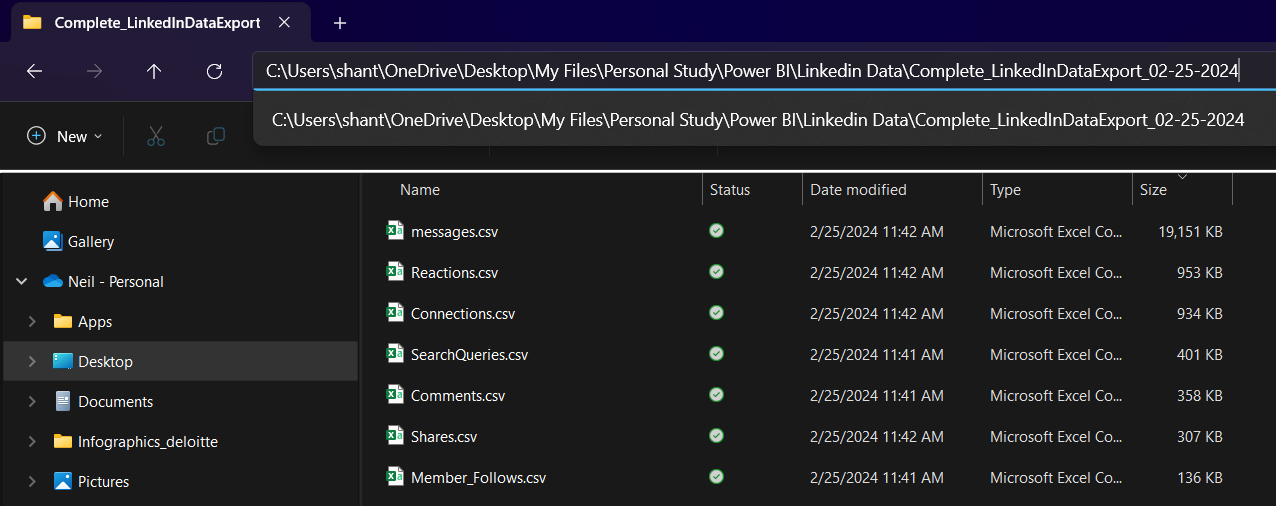 Crafting a Power BI Report with LinkedIn Data