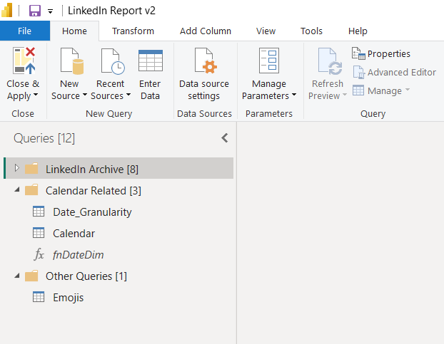 Crafting a Power BI Report with LinkedIn Data